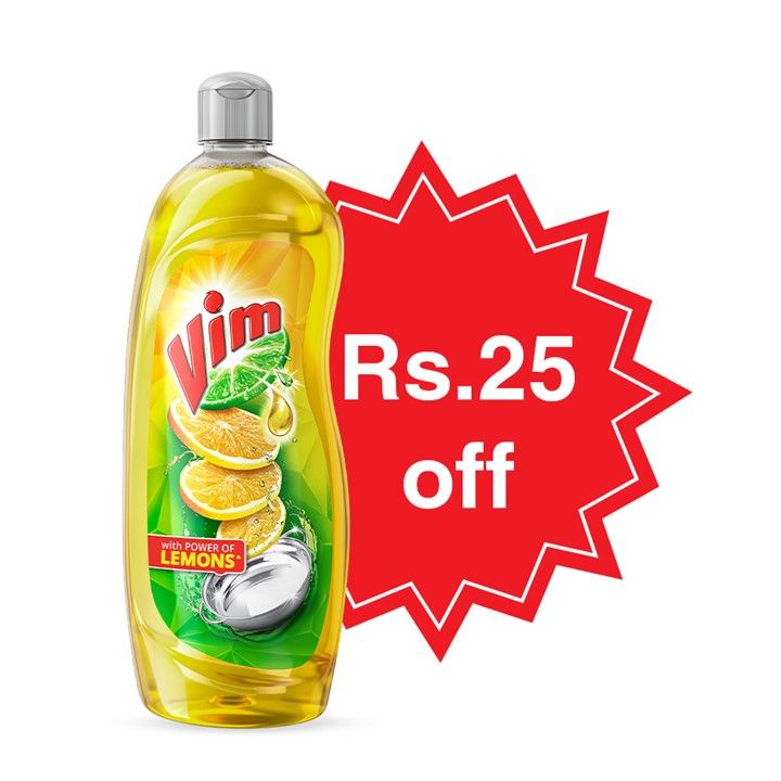 Vim Dishwash Liquid Gel Lemon 500 ml Bottle | Daraz.com.np