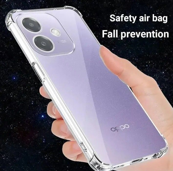 Oppo A3/A3X 4G Bumper Transparent Soft Clear Silicon Jelly Back Case ...