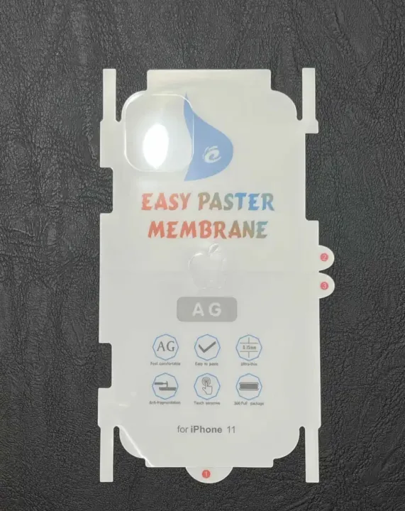 Iphone 11 Back Transparent HD+ Matte Sheet Woth Apple Cut Logo / 360 ...