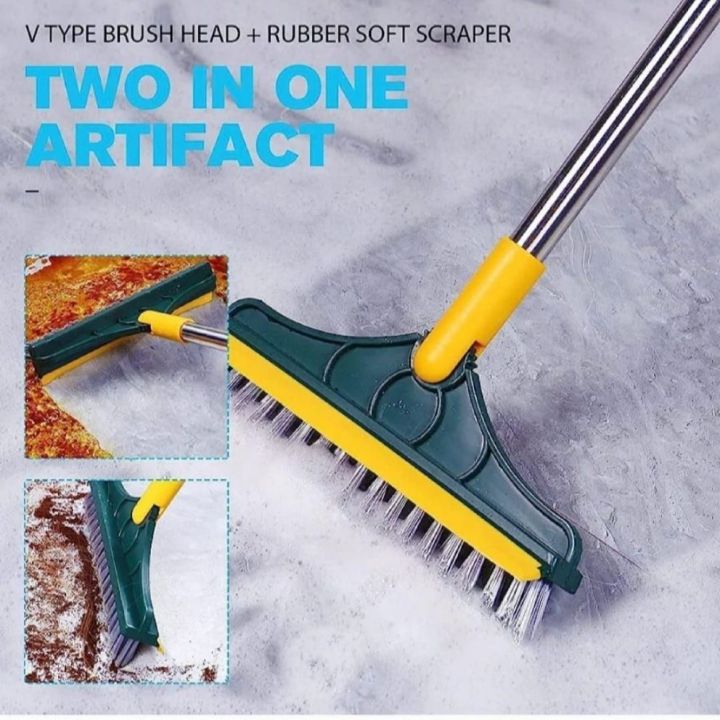2 in 1 Cleaning Brush with Viper - 2 in 1 Artifact - 2 in 1 Floor ...