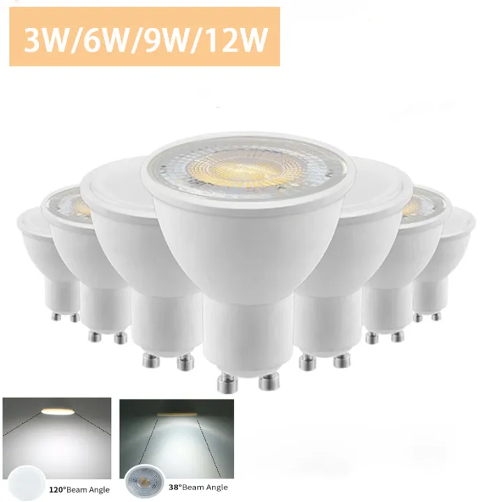 1-10PCS LED Spot Light GU10 AC220V No flicker Warm white light 3W 5W 6W ...
