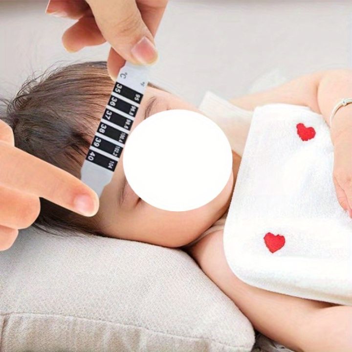 LCD Thermometer Strip – ABS Reusable Flexible Forehead Fever ...