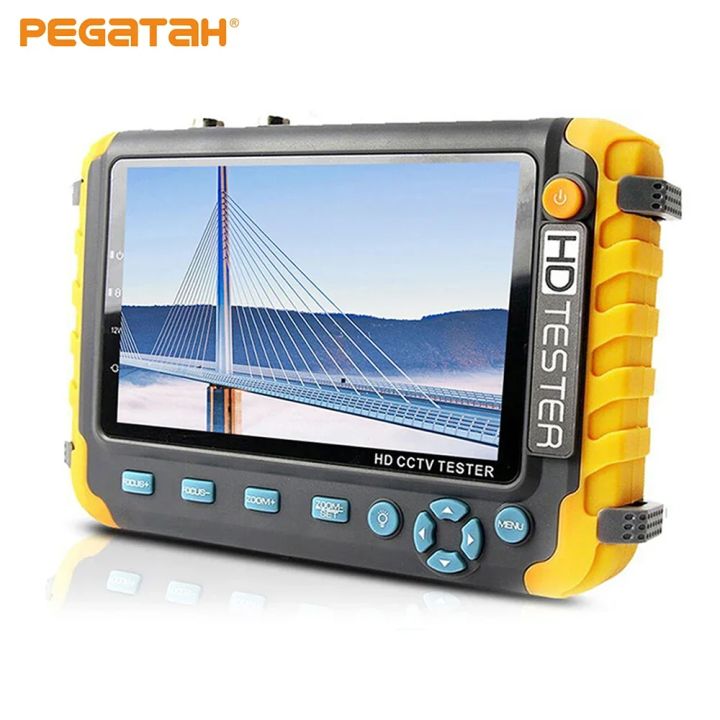 8MP CCTV Tester 5 inch Camera Monitor 4K AHD/CVI/TVI CVBS Analog ...
