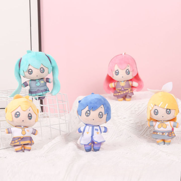 New Hatsune Miku Plush Keychain 14cm Anime KAITO MEIKO Series Len Rin ...