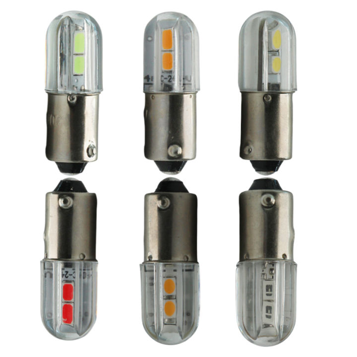 BA9S T4W Car Led Interior Bulb 6v 12v 24v 220v Mini Colorful 1W Auto ...