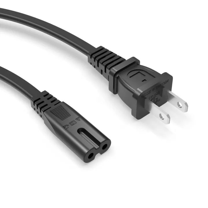 2 Prong Power Cord for AC Cable Power Supply | Daraz.pk