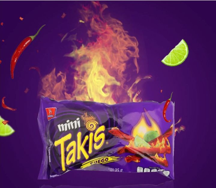 Takis Mini Hot Chilli Pepper & Lime Tortilla Chips 35g | Daraz.pk