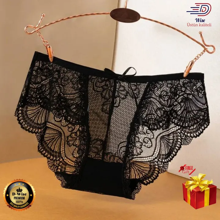 D Wise Soft Lightweight Hi-Cut Lace Panty - Nylon Elastane | Daraz.pk
