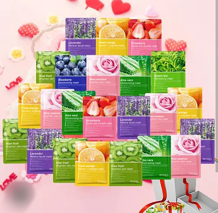 Pack Of 10 Sheet masks || Random sheet masks package || Best Deal For ...