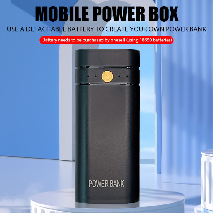 2 slots 18650 Battery Charger Portable Power Bank Kit DIY Fast Charging ...