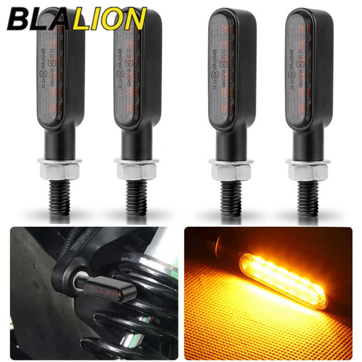 BLALION 2pcs 6 leds Motorcycle Indicators Mini LED Turn Signal Light ...