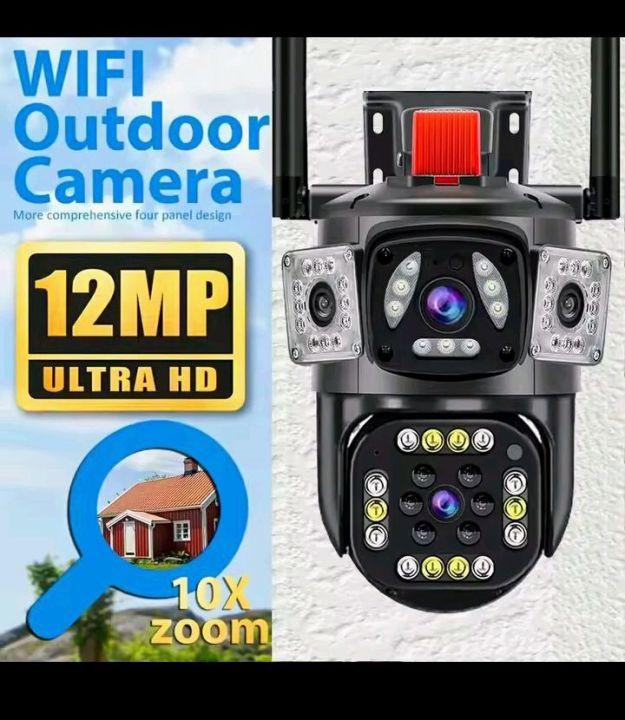12MP Camera Three-lens WIFI PTZ IP Camera ,Smart AI Camera ,CCTV Camera ...