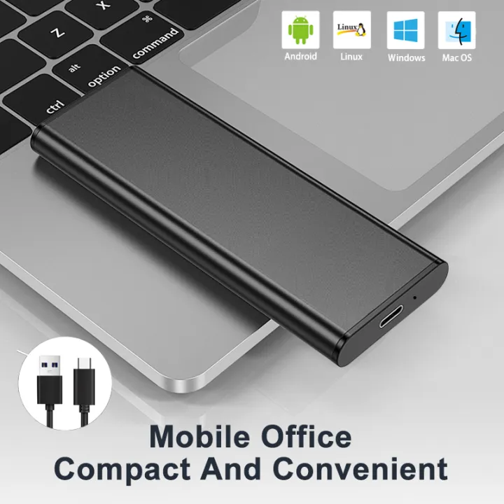 M.2 NGFF SATA SSD Enclosure M2 to USB Type C 3.1 External SSD Adapter ...