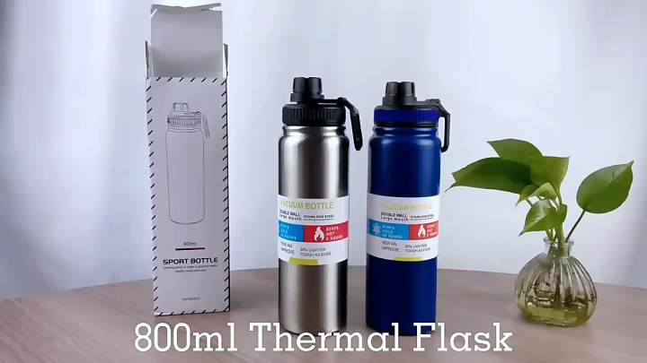 High Quality 800ml Thermos Flask Hot And Cold Water Bottee | Daraz.pk