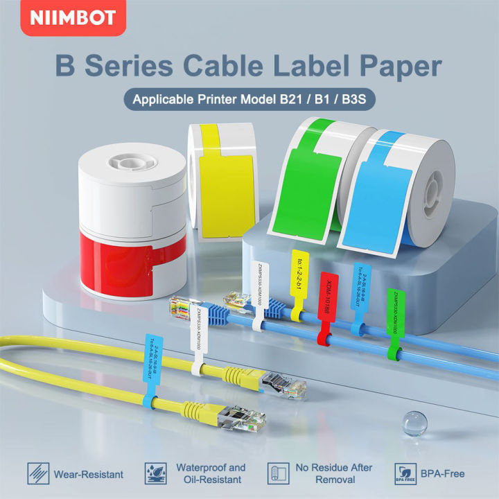Niimbot Cable Label Portable Printer Thermal B1 B21 B203 Paper Data ...