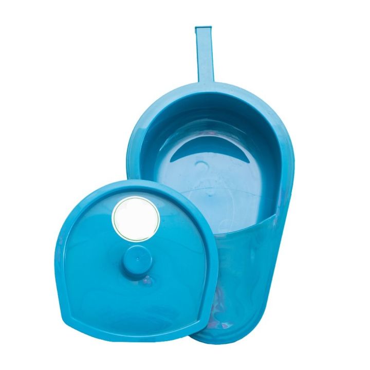 Slipper Bed Pan With Lid Slipper Bed Pan with Lid – Compact, Durable ...