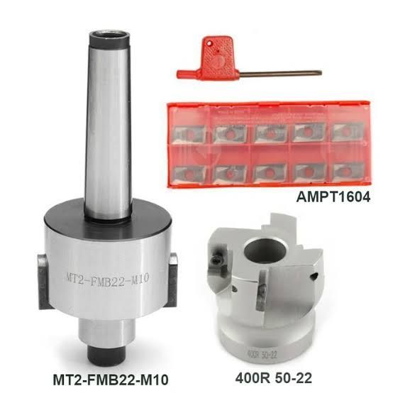 Generic Metal Accuracy CNC Machine Tool MT3-FMB22 M12 Holder Face Mill Arbor 10PCS Carbide ...