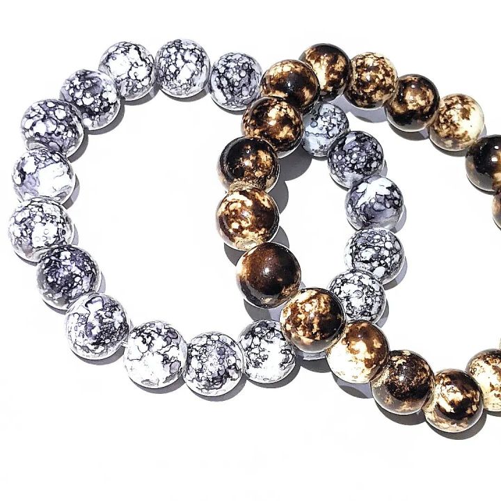 Bracelet Marble Design Beads Bracelet for boys men and women | Daraz.pk