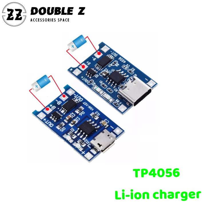 TP4056 Lithium Ion Battery Charger 3.7V-4.2V Auto Cut Off | Shop.com.mm
