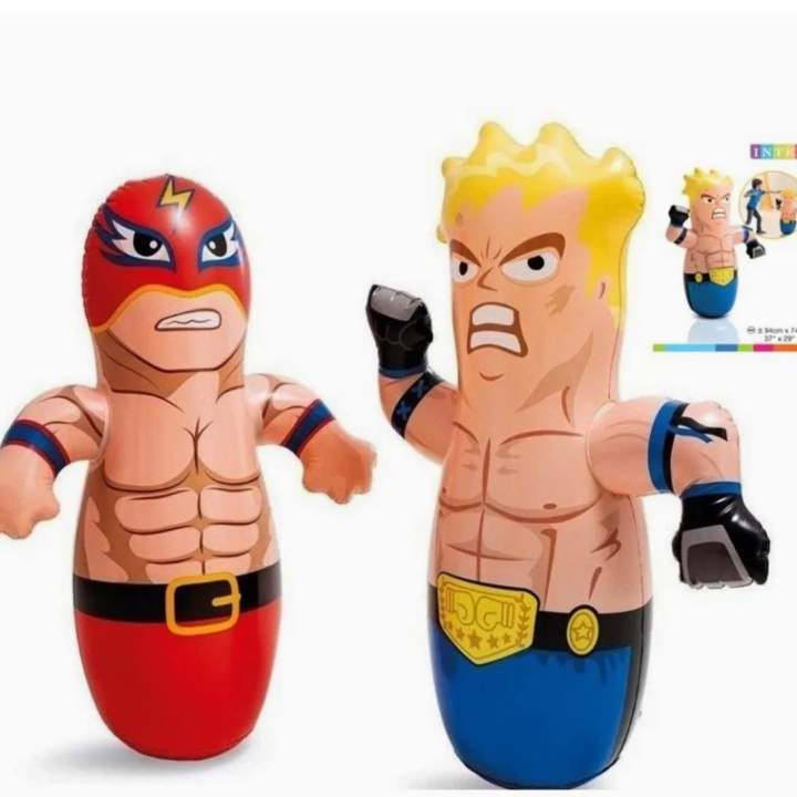 INTEX 3D Punching Bag - Inflatable Blow Up Bop Bag Toy | Daraz.pk