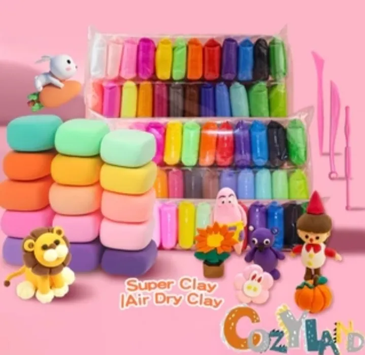 Clay Dough With Free Sculpting 3 Tools China Clay l Clay Dough Set (6 ...