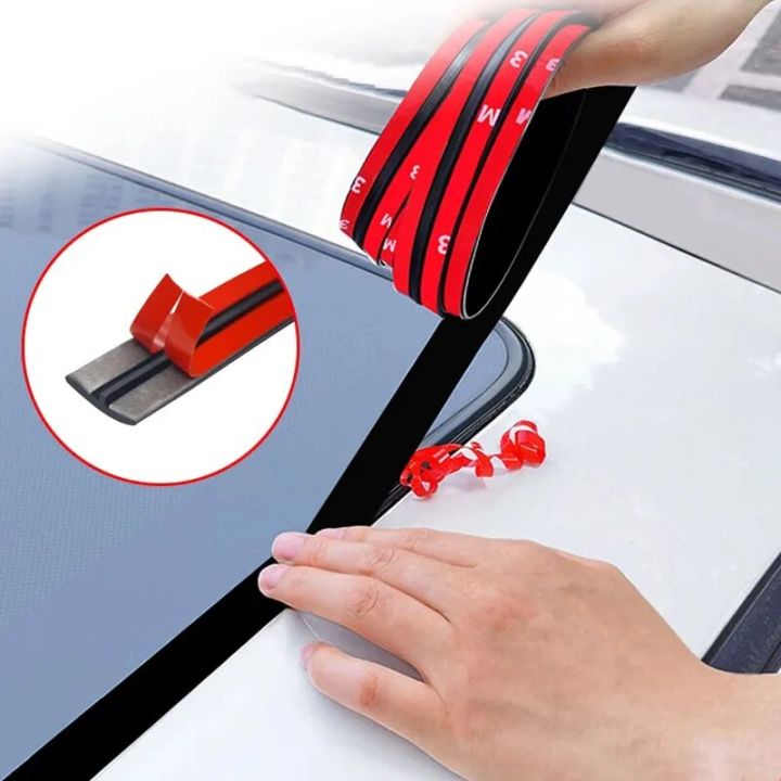 2m Car Seal Strip Rubber Weatherstrip Waterproof Auto Sunroof Window ...