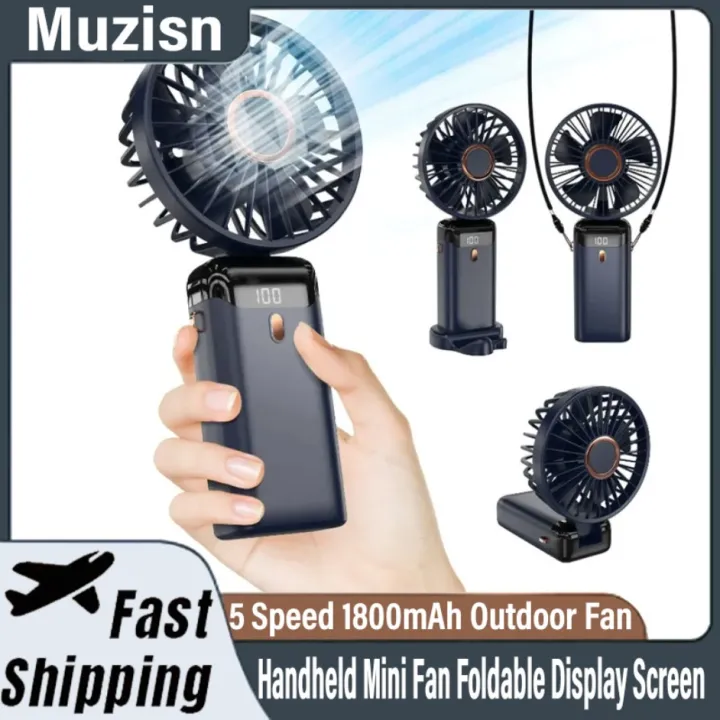 1800mAh Outdoor Neck Hanging 5 Speed USB Portable Desk Phone Stand ...