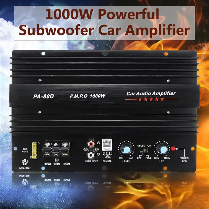 PA-80D 1000W 12V Power Amplifier Board For Home Car Audio Amplifier s ...