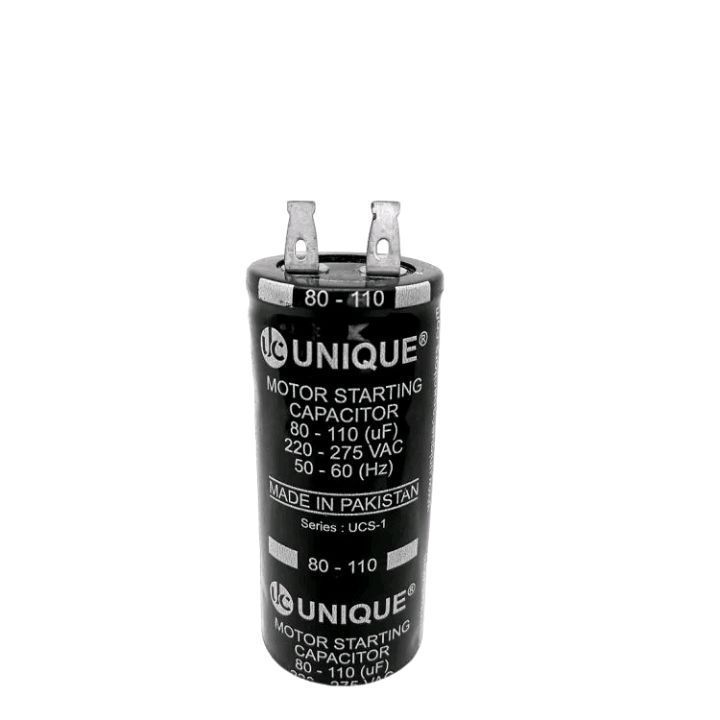 Unique Capacitor 80 - 110 (uf) Motor Starting Capacitor Unique Plus ...