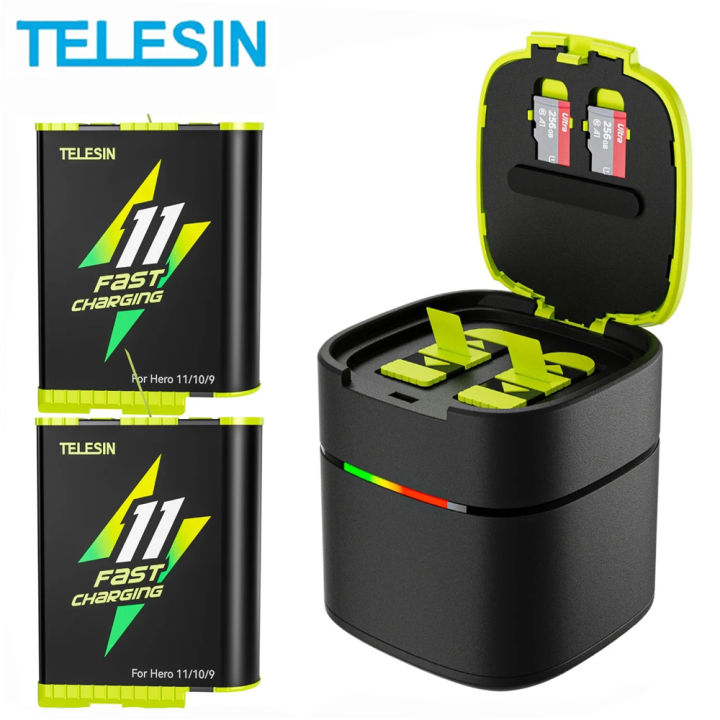 TELESIN Fast Charging Battery 1750mAh Endurence Battery For GoPro 12 ...