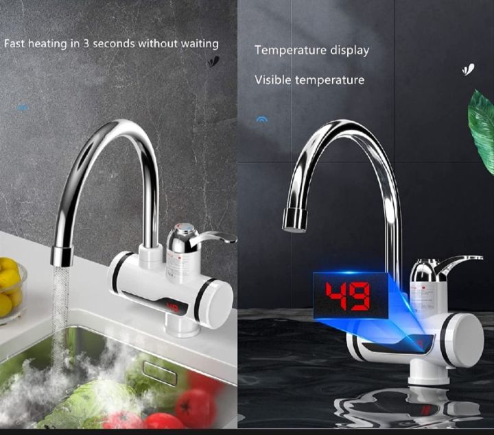 Instant Hot Water Tap Electric Geyser/Water hot tutii-nalka Pani garam ...