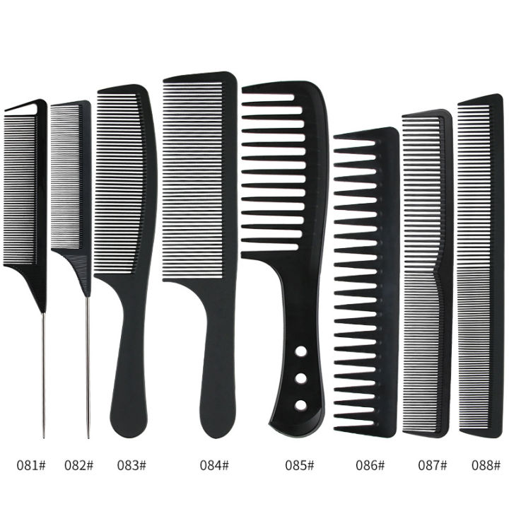 Hot Fashion Comb Black Fine-tooth Metal Pin Anti-static Hair Style Rat ...