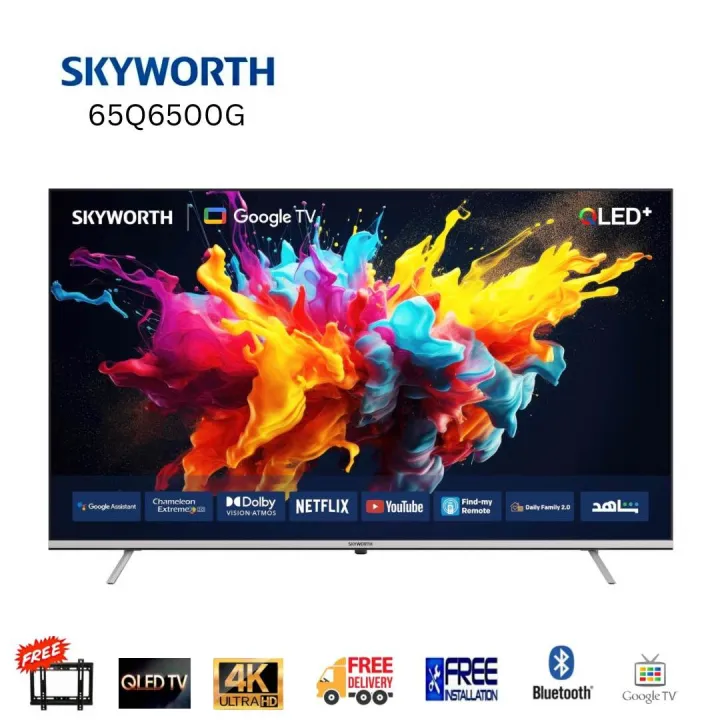 Skyworth 65Q6500G 65" QLED 4K UHD Smart Tv Google Tv | Daraz.com.np