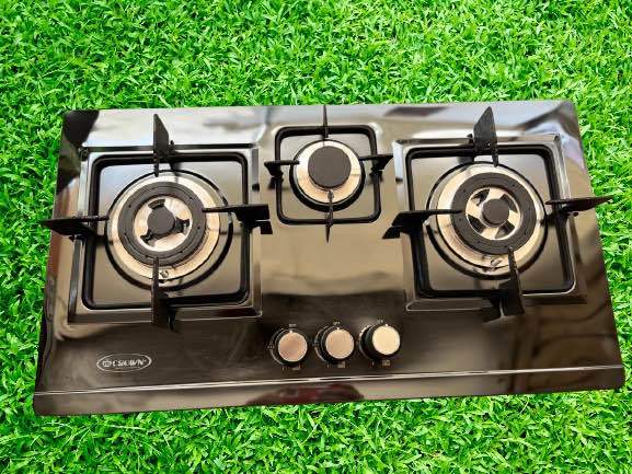 Kitchen crown 3 burner stainless steel auto ignition Hob heavy burner ...