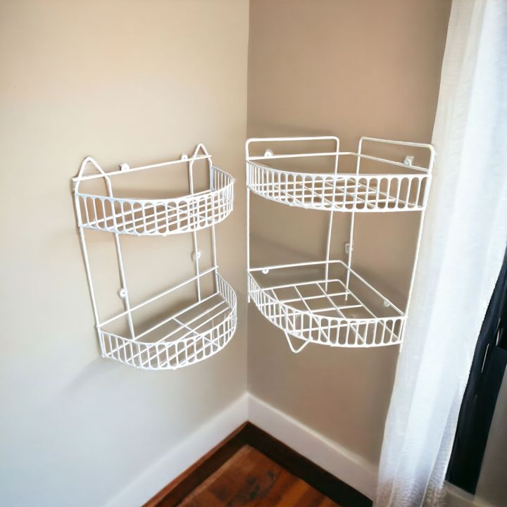 2 Layer Corner Shelf 2 Pcs Rack, Multi-Layer Rack Storage Organizer ...