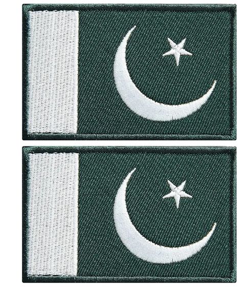 Pakistan flag small Patch (pack of 5) | Arm flag Pakistan| embroidery ...