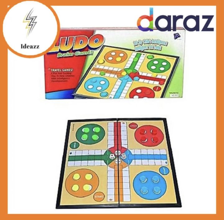 Folding Ludo game set with accessories | Daraz.pk