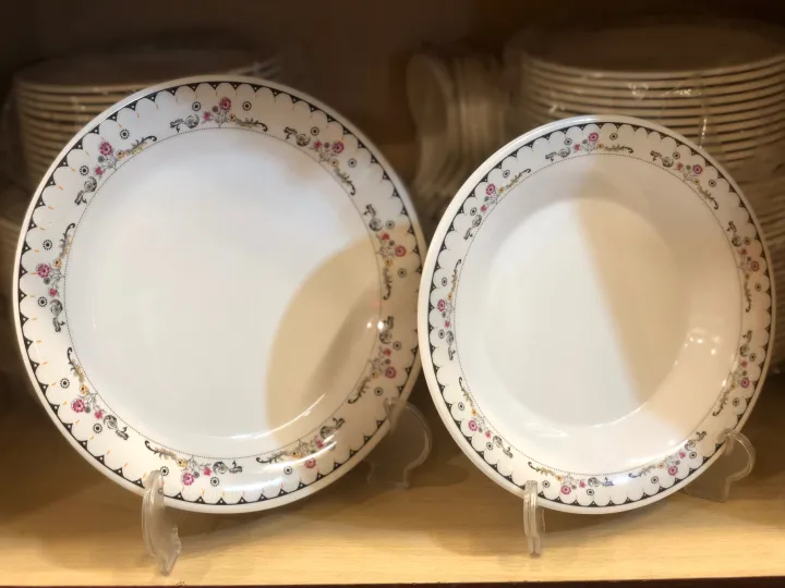 Melamine Traditional Design Medium/Curry Plates | Pack of 6 | 8 inch ...