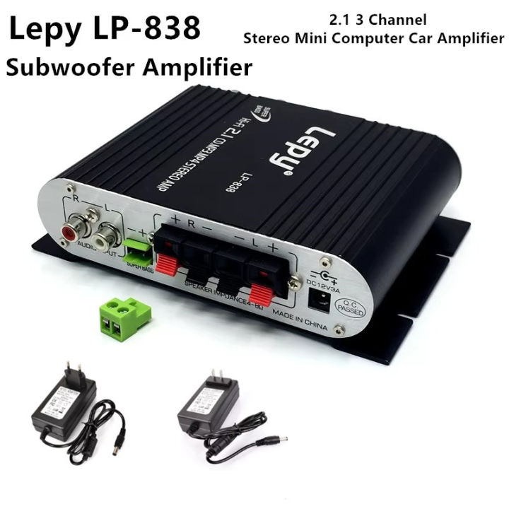 Lepy LP-838 HIFI Amplifier 2.1 Channel Subwoofer Amp Car Home Theatre Sound System Amplificadora ...