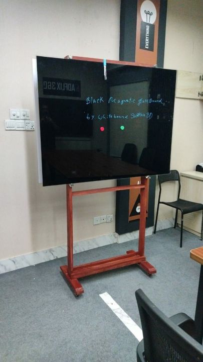 black magnetic glass board with a 6 feet tall stand | Daraz.com.bd