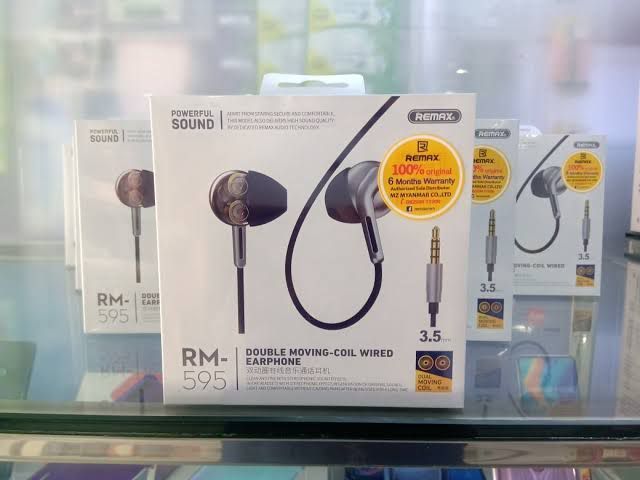 Remax RM-595 Dauble Moving Coil 3.5mm Headphone | Daraz.com.bd