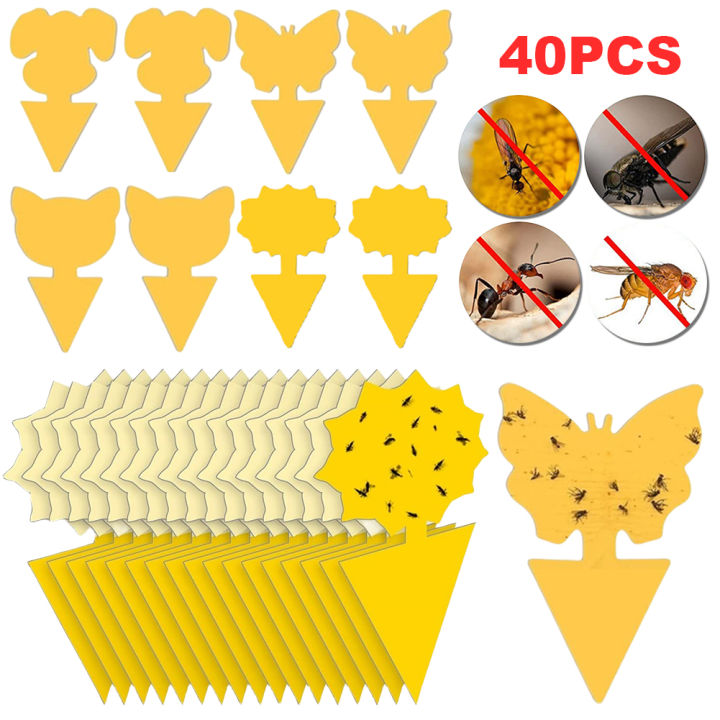 10-40PCS Sticky Insect Board Double-sided Strong Glue Sticky Traps ...