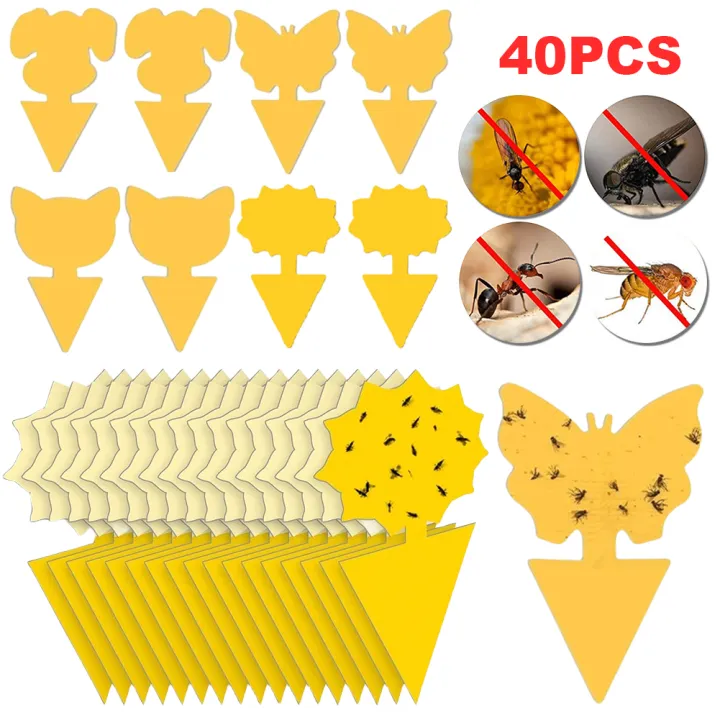 10-40PCS Sticky Insect Board Double-sided Strong Glue Sticky Traps ...