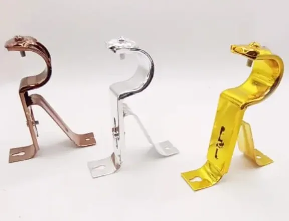 Pack of 5 peer Adjustable Metal Curtain Rod Brackets for 3 by 4 Inch ...