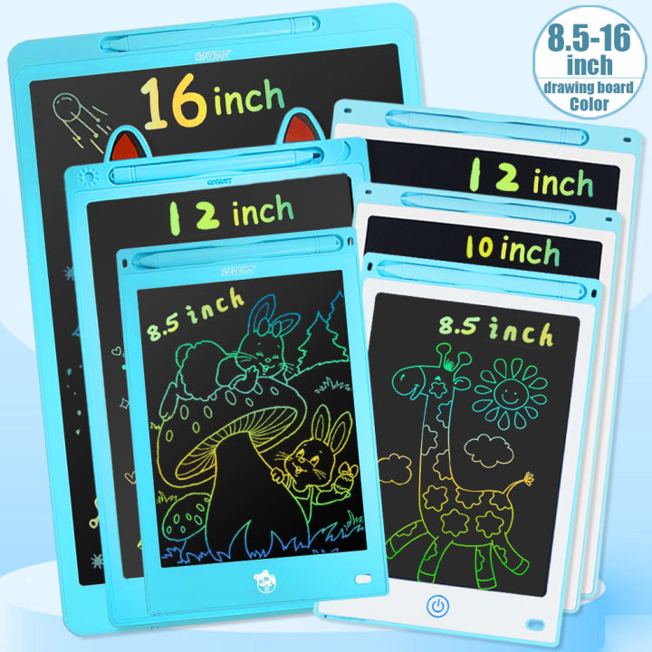 8.5/10/12/16 Inch Cartoon LCD Writing Drawing Tablet, Doodle Board Toys ...