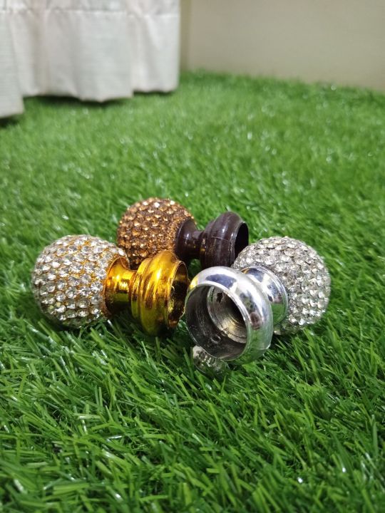 Curtain Rod End Stopper Pack of 2 | Universal Fit Stylish Curtain End ...