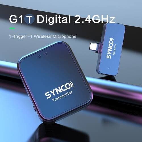 Synco G1T Ultra Compact Wireless Microphone for Type C Mobile Phones | Daraz.pk