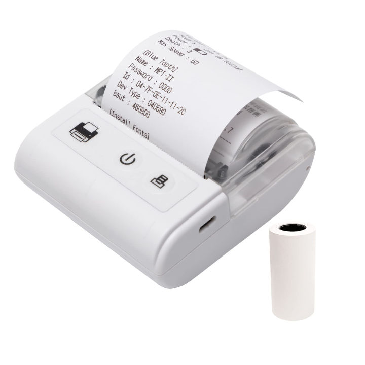 58MM Mini Pocket Thermal Receipt Printer Mobile Portable Ticket Bill ...