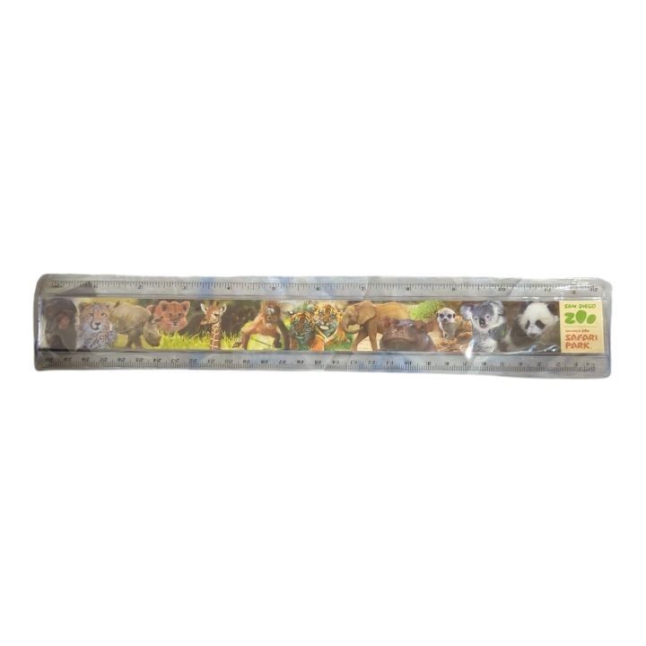 (A). Stationery Kids Scale Ruler Animals 30 cm | Daraz.pk