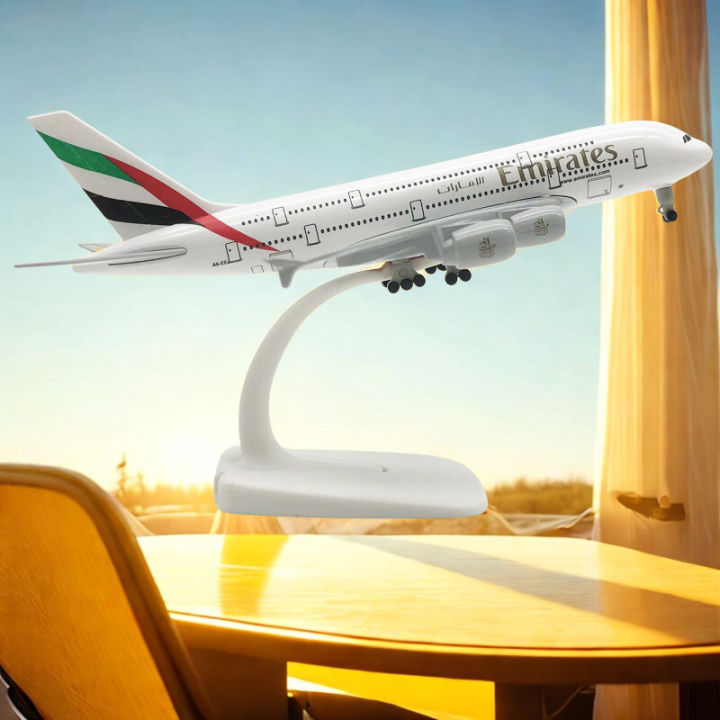 Plane Model Airbus A380 20cm Aircraft Model Emirates Metal Replica ...